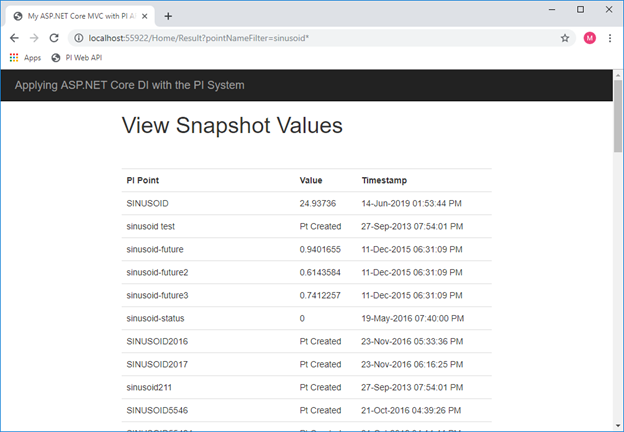 Aspnet Core 2 With Pi Af Sdk Part 3 Using Dependency Injection To